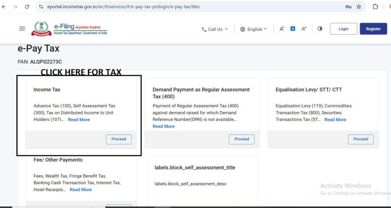 How to pay Income Tax Self Assessment by Individual for AY 2025-26 FY ...